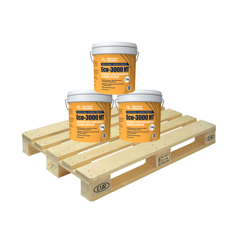 Tilemaster Eco-3000HT Universal High Temperature Flooring Adhesive 15kg Full Pallet (44 Bucket ...